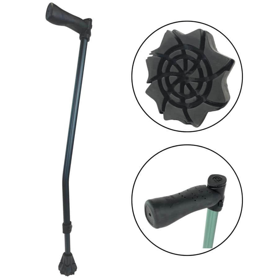 Walking stick with offset handle - Cyclone - Dynamo - height-adjustable ...