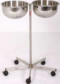 Double bin surgical basin stand - AD-174 - DUMAN HOSPITAL FURNITURE ...