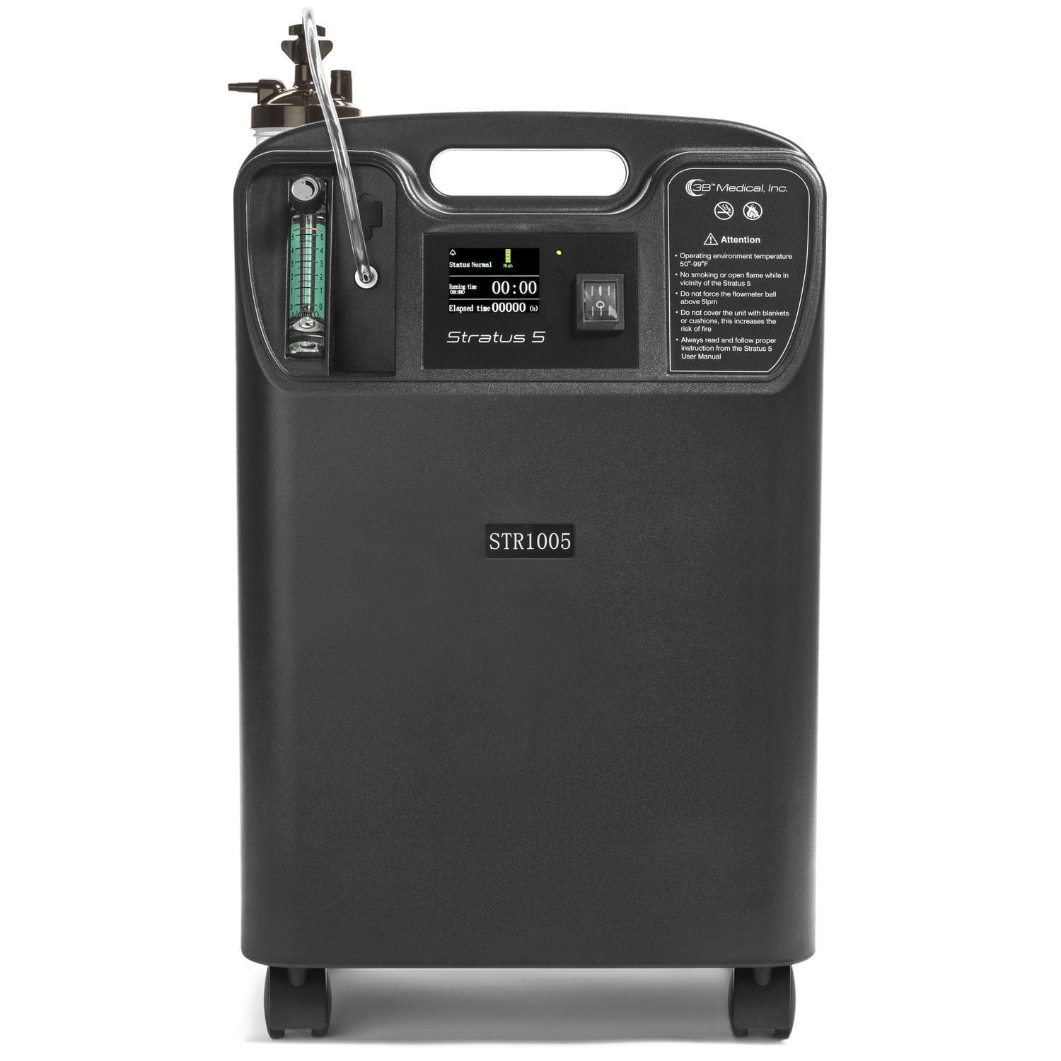 Medical oxygen concentrator - Stratus - 3B Medical - on casters / with tank