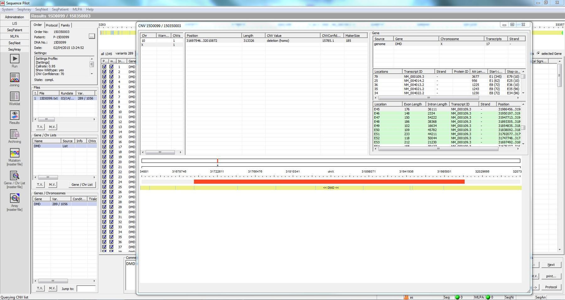 Genetic software module - SEQARRAY - JSI medical systems - analysis ...