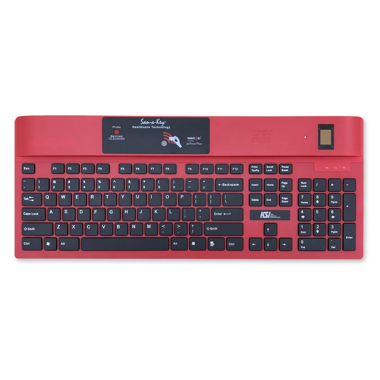 Medical keyboard with numeric keypad - KSI-1700 SX HFFFR-16 - Key ...