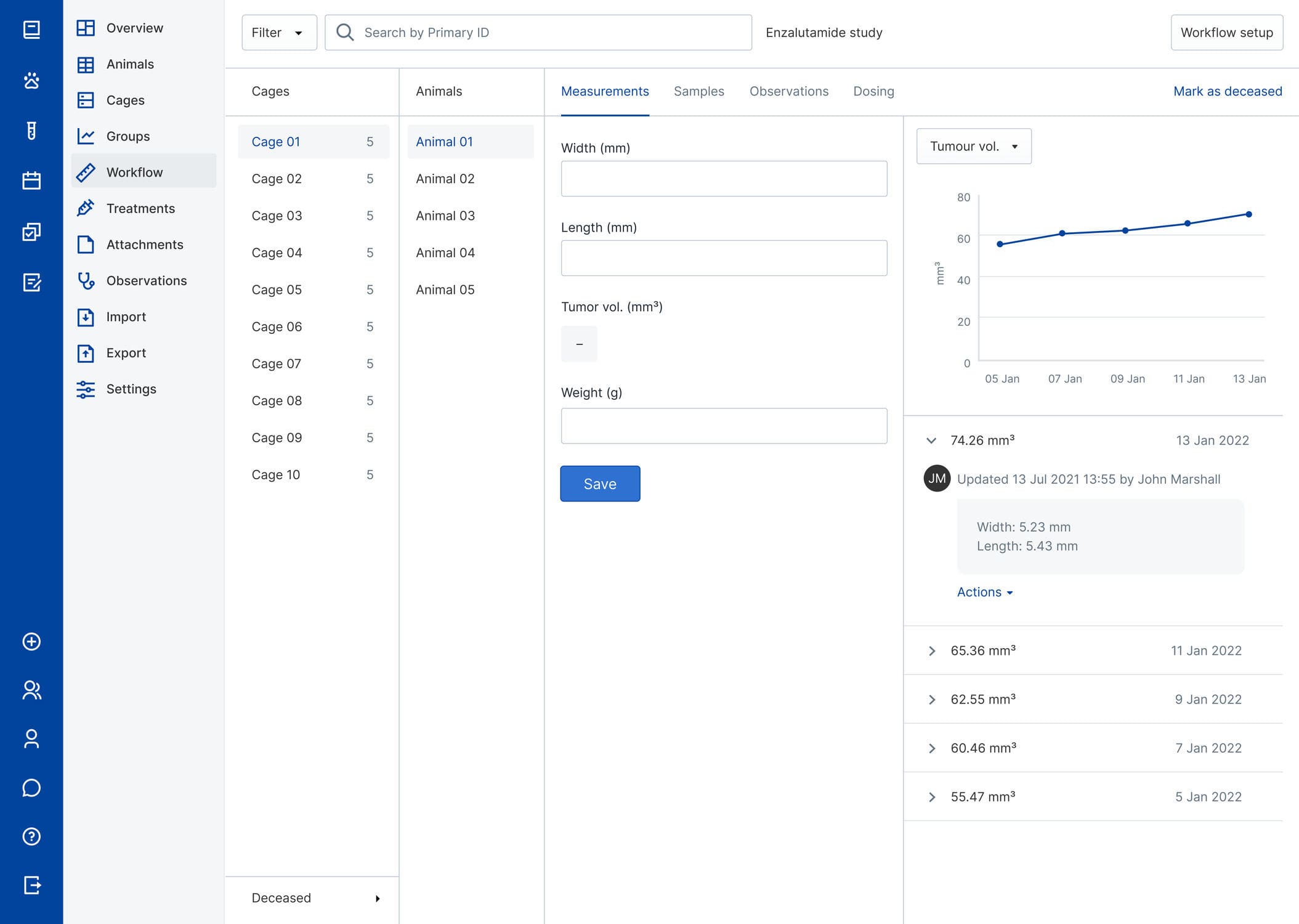 Measurement software - Benchling - capture / transcription / medical