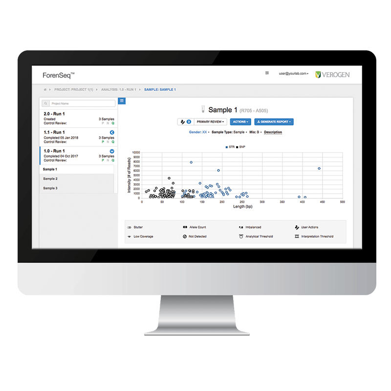 Universal software - ForenSeq™ - Verogen - laboratory / data analysis ...