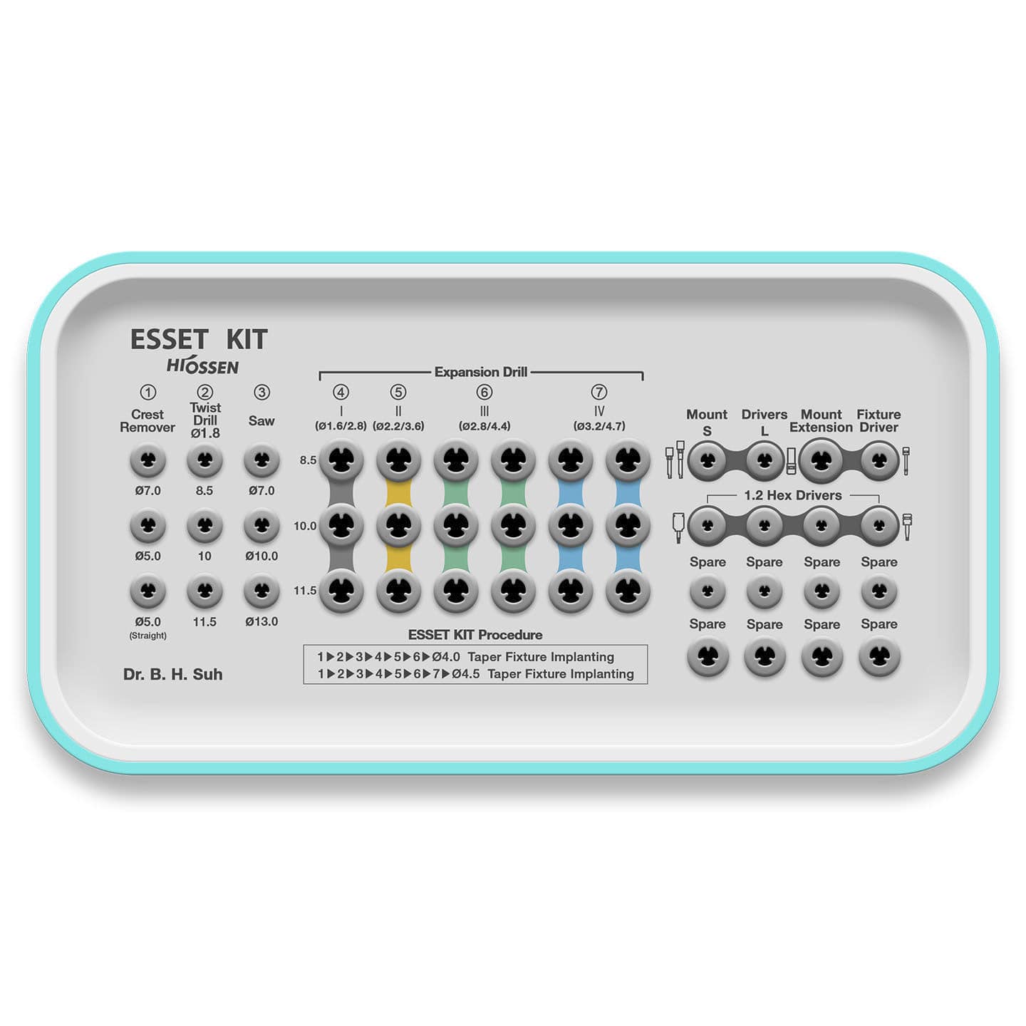Bone grafting instrument kit - ESSET - Osstem Implant France