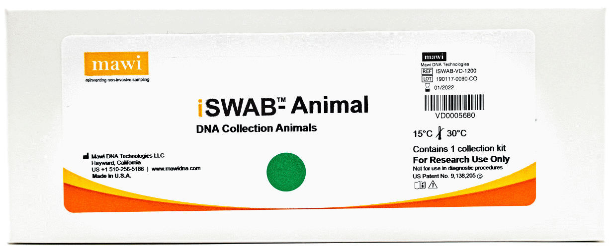 DNA collection kit - ISWAB-ANML-250 - Mawi DNA Technologies - veterinary