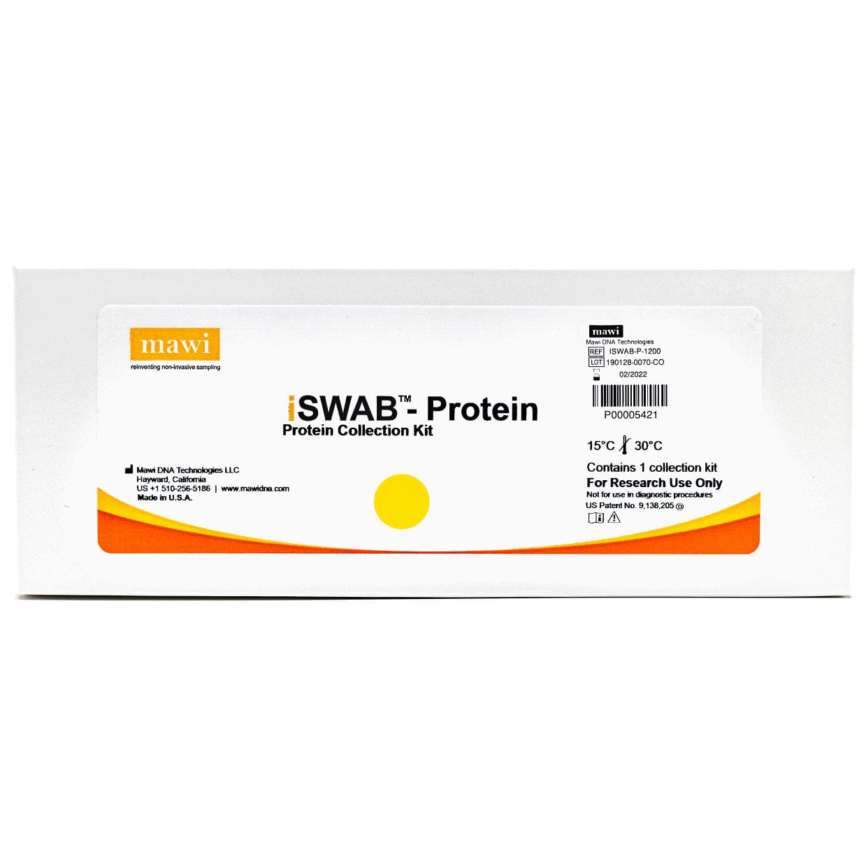 DNA collection kit - ISWAB-P-1200 - Mawi DNA Technologies