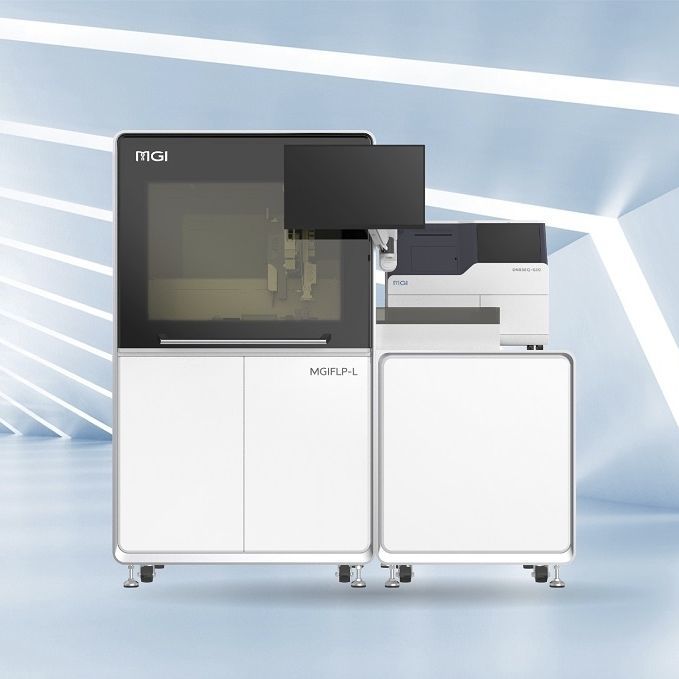 Fully automated laboratory workstation - MGIFLP-L50 - MGI Tech - modular