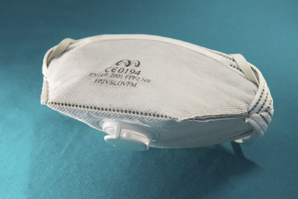 FFP2 respirator - FP2VSLOVFM - Makrite - with exhalation valve / disposable