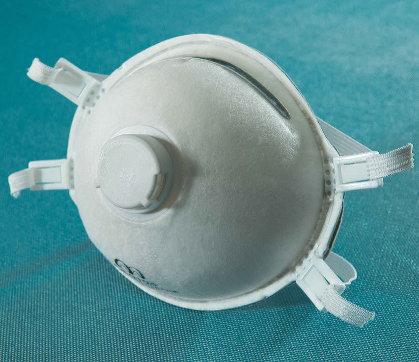 FFP3 respirator - FP3SLAV - Makrite - with exhalation valve / disposable