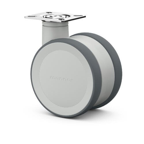 Wheel with brake - TWL-S-100 GP/K H - Manner Oy - polyamide / polypropylene