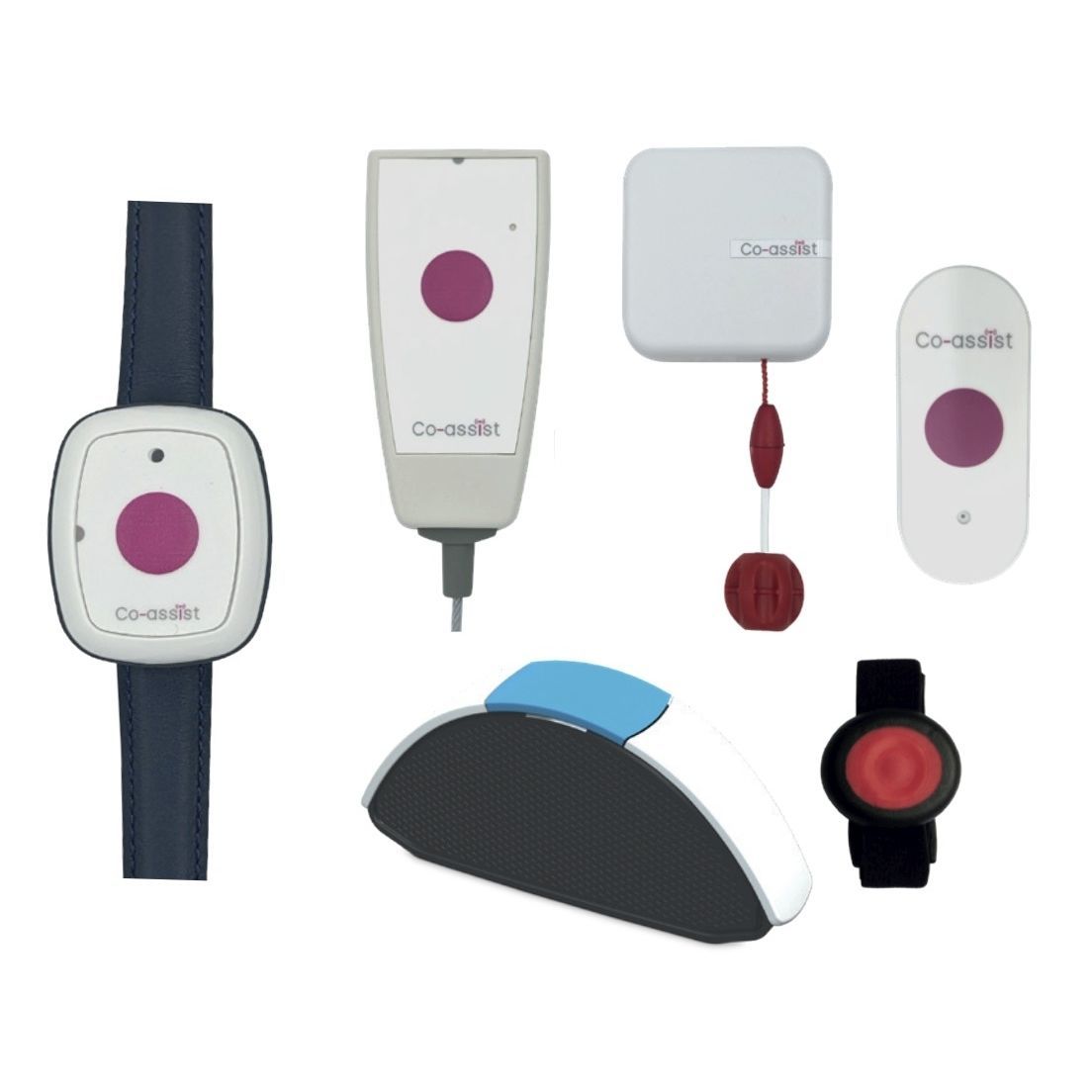 Wireless nurse call system - Co-assist - bed / hand-held / for toilet