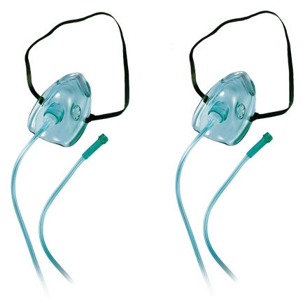 PVC oxygen mask - 101131 series - Guangzhou Orcl Medical - transparent ...