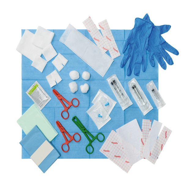 Dialysis medical kit - CVC - D.R.M. - with glove / sterile / disposable