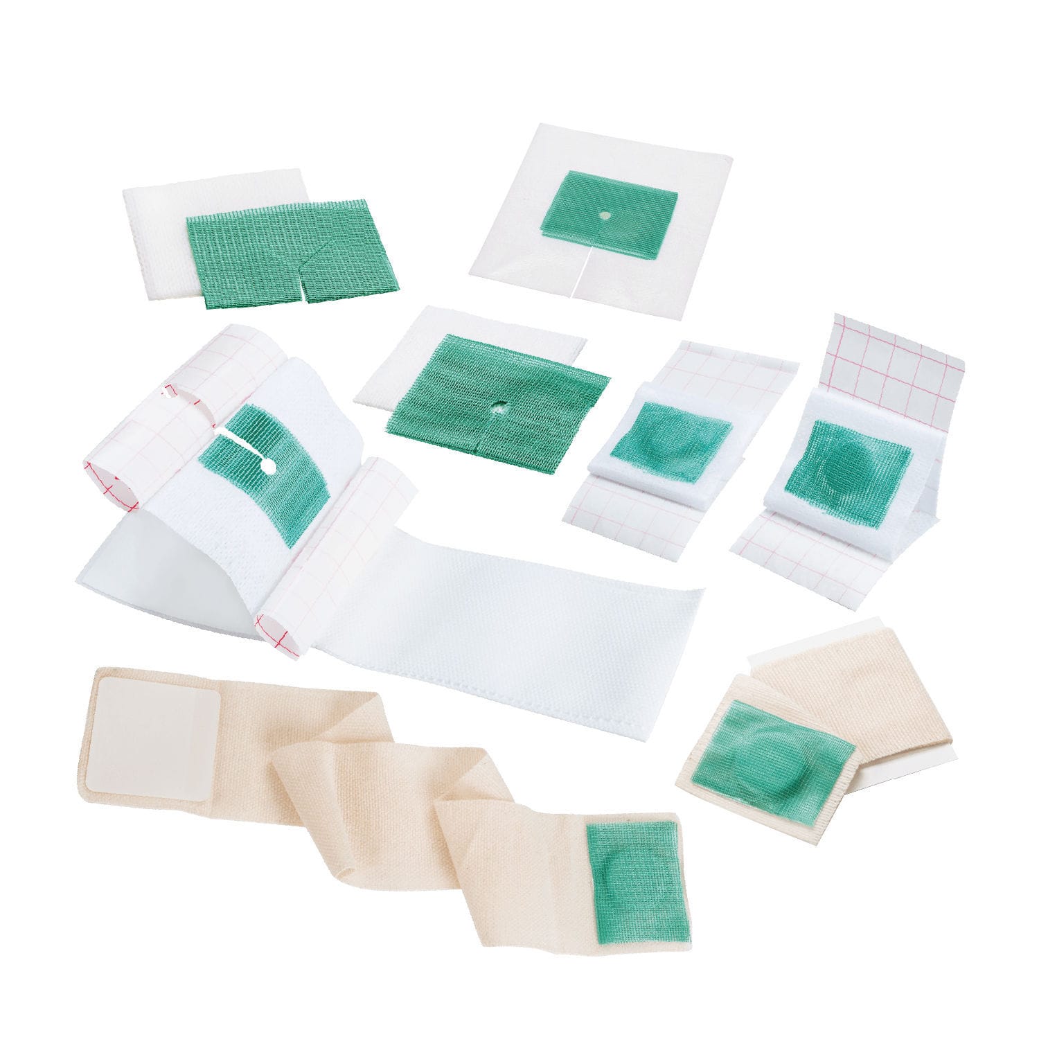 Antimicrobial wound dressing - Exit Green - D.R.M. - sterile / non-adherent