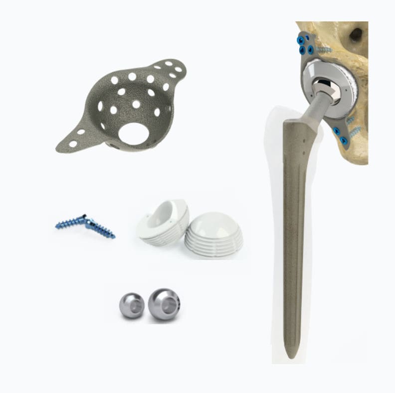 Revision hip prosthesis - Zimed Medical - cementless