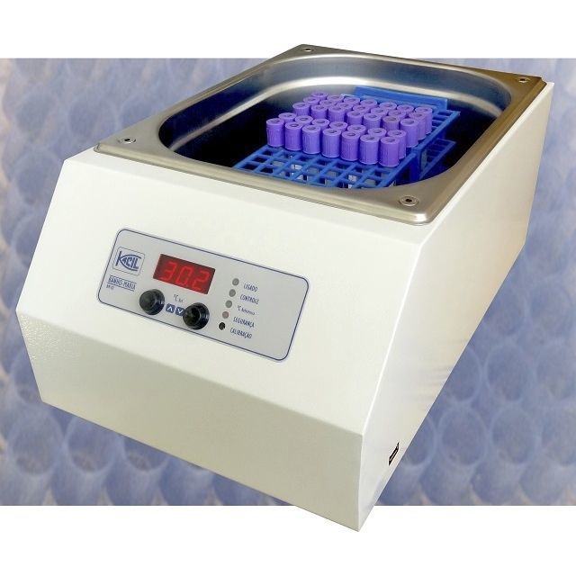 Benchtop water bath - BM02 - Kacil Ind. e Com. Ltda - stainless steel