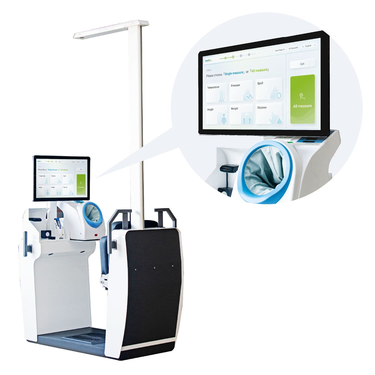 Vital sign telemonitoring station - iMVS-AIO - imedtac - health