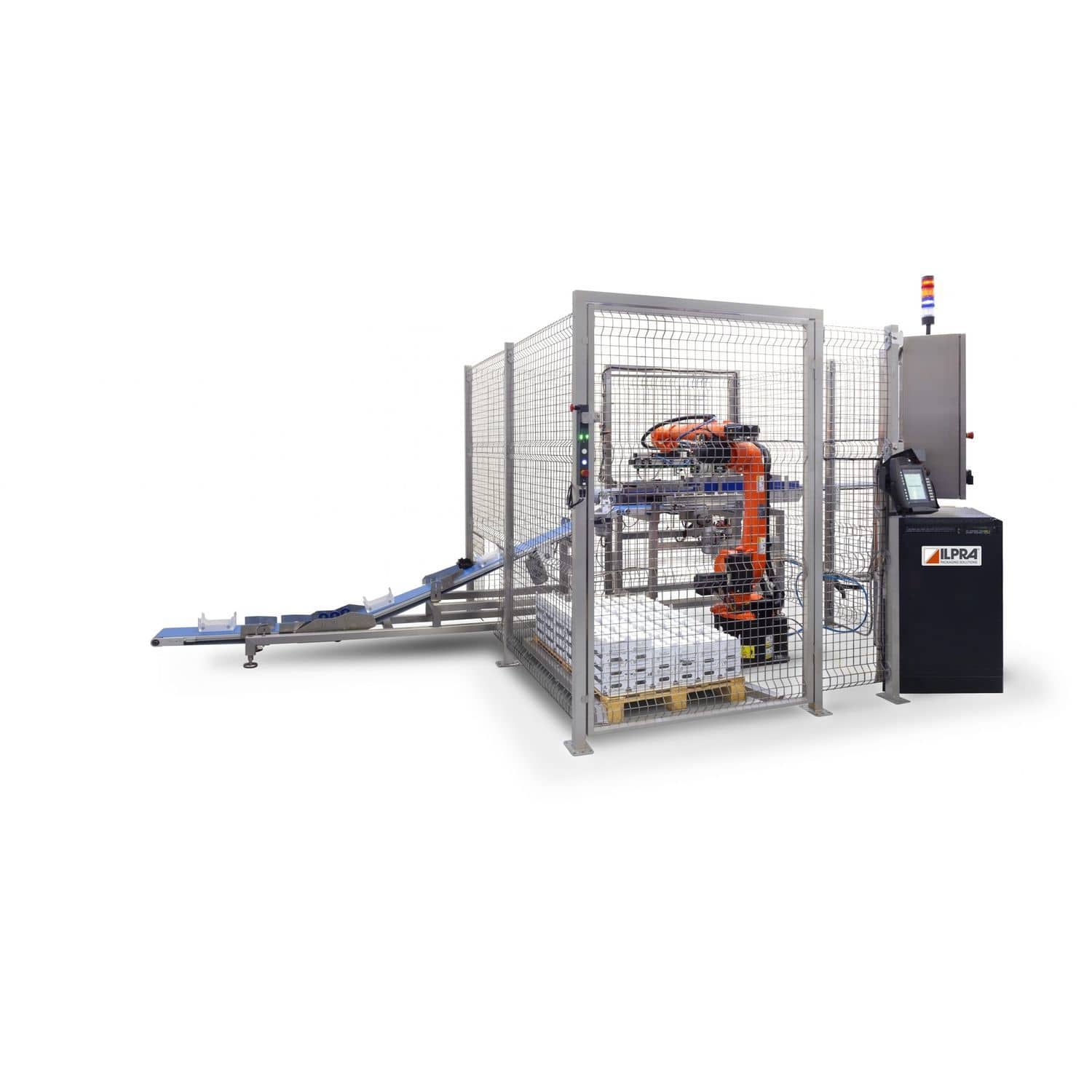 Compact palletizer-depalletizer - Robotic Island - Ilpra - robotic / case