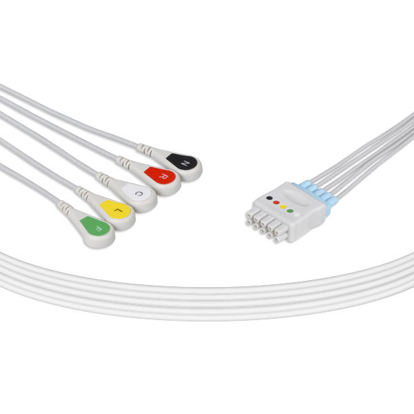 Medical ECG cable - MQ5-90S-I - Unimed Medical Supplies - 5-wire / for ...