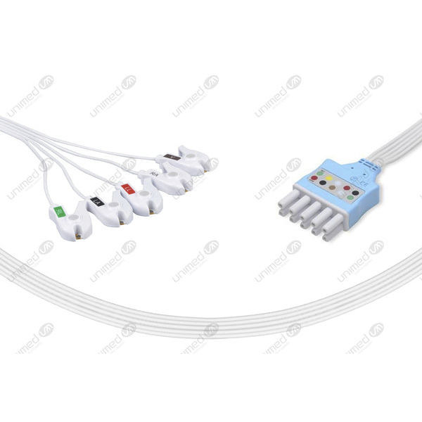 Medical ECG cable - SL5-90DP - Unimed Medical Supplies - 5-wire