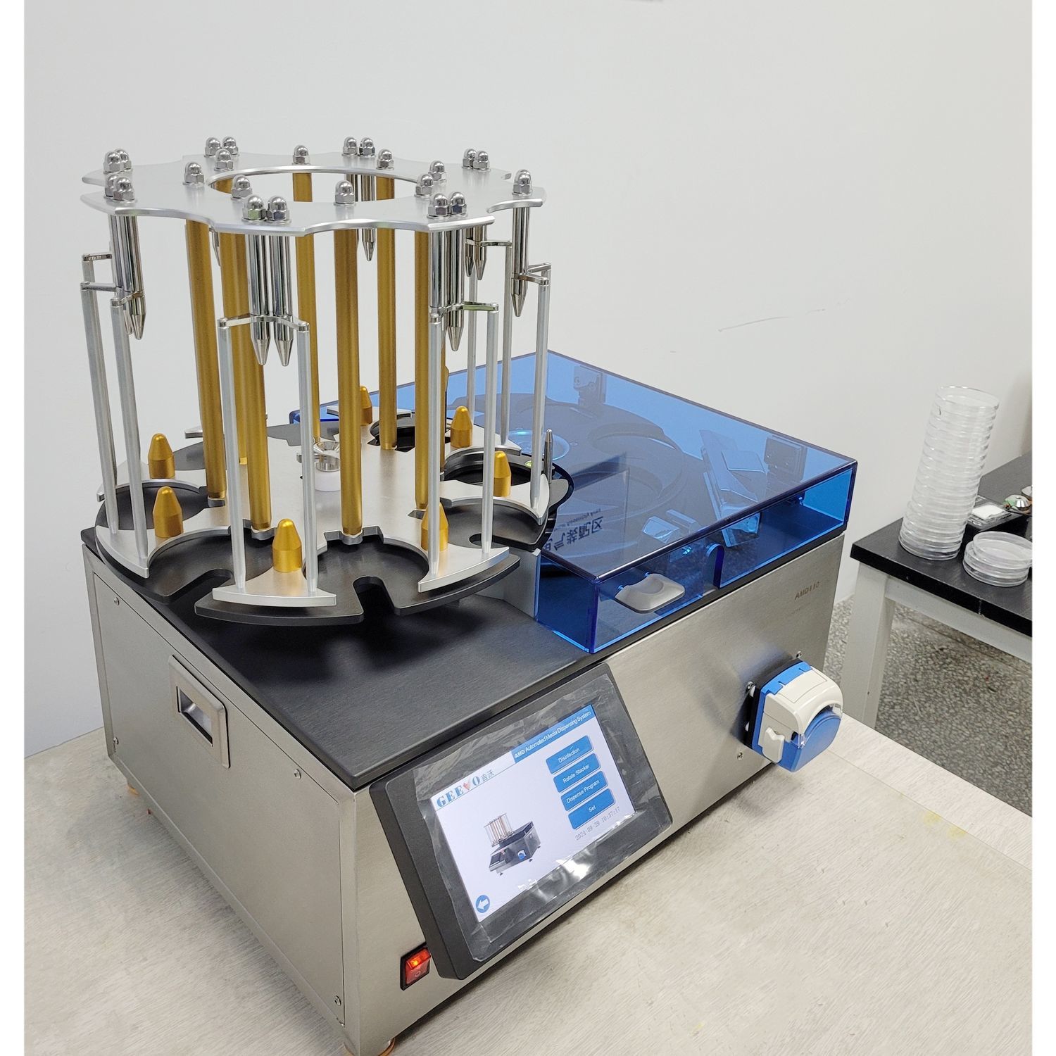 Automated media dispenser - AMD110 - GEEVO TECHNOLOGY - laboratory ...