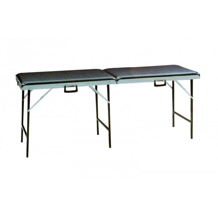 Manual examination table - Wesseling - fixed-height / folding / 2-section