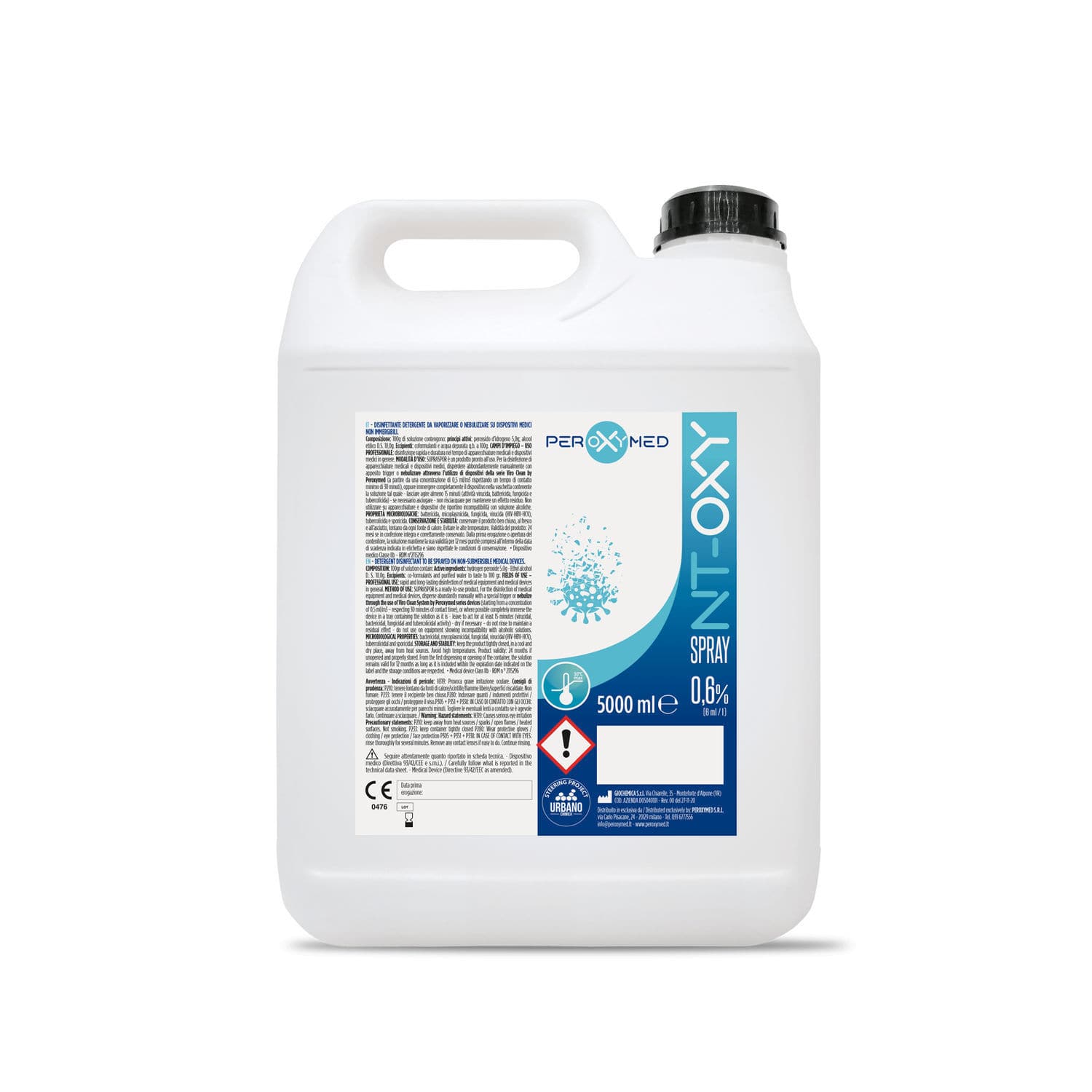 Bedpan disinfectant - NT-OXY - Peroxymed - for floors / liquid / 5000 mL