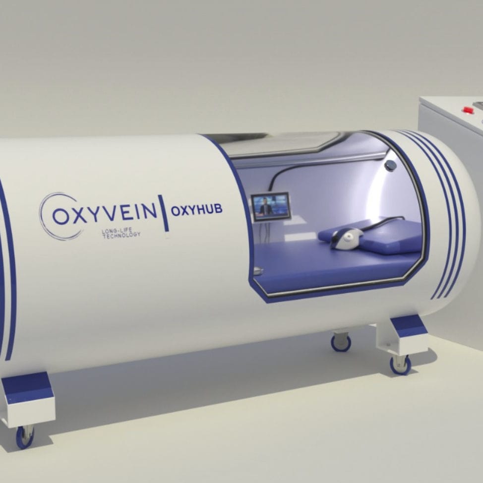 Oxygen therapy hyperbaric chamber - Oxyhub - Oxyvein Hyperbaric - on casters / monoplace