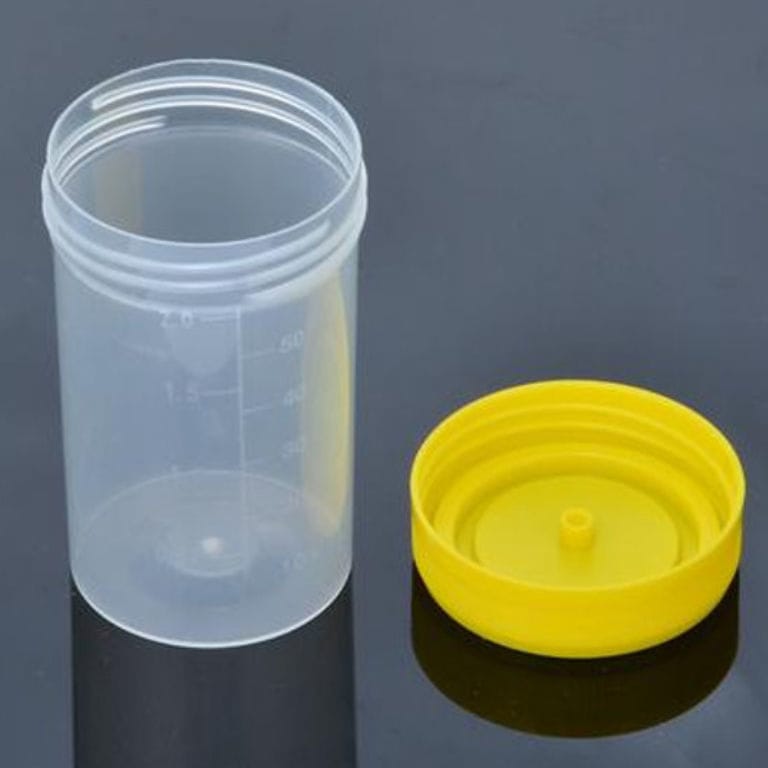 Polypropylene sample container - SC - Medmine - with cap