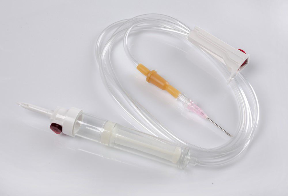 Blood transfusion set - BTS001 - KB Medical Group - with drip chamber ...