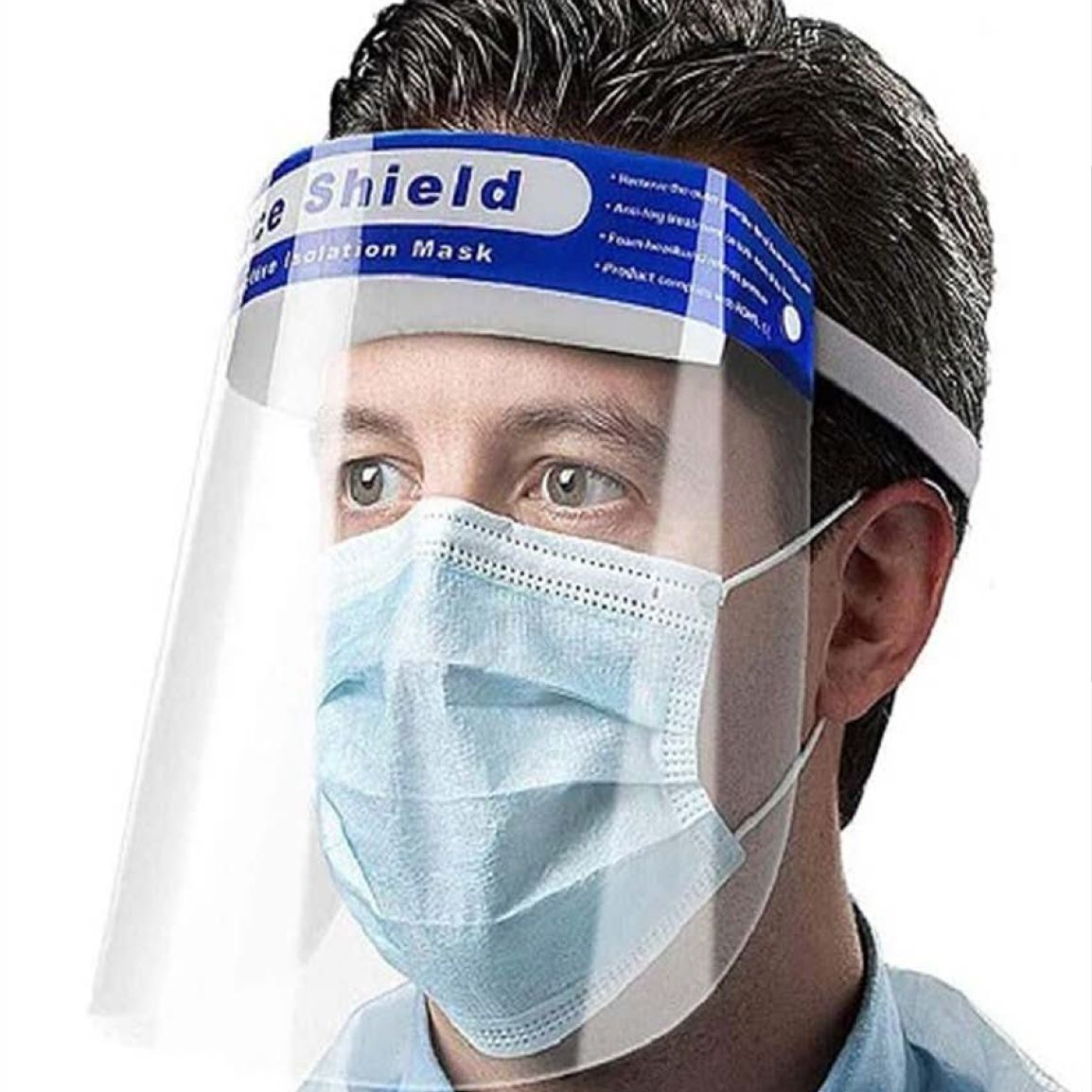 Polyethylene face-shield - KB Medical Group - full-face / unisex / anti ...