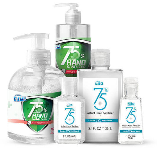 75% hand sanitizer - CLEACE - AoGrand Group - 500 mL / 1000 mL / 5000 mL