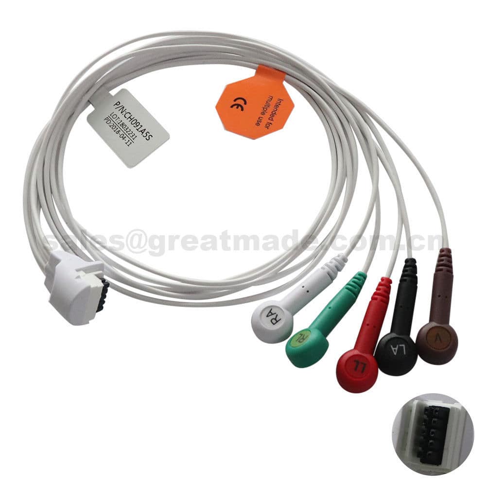 ECG cable - HT026 - Shenzhen Greatmade Tech