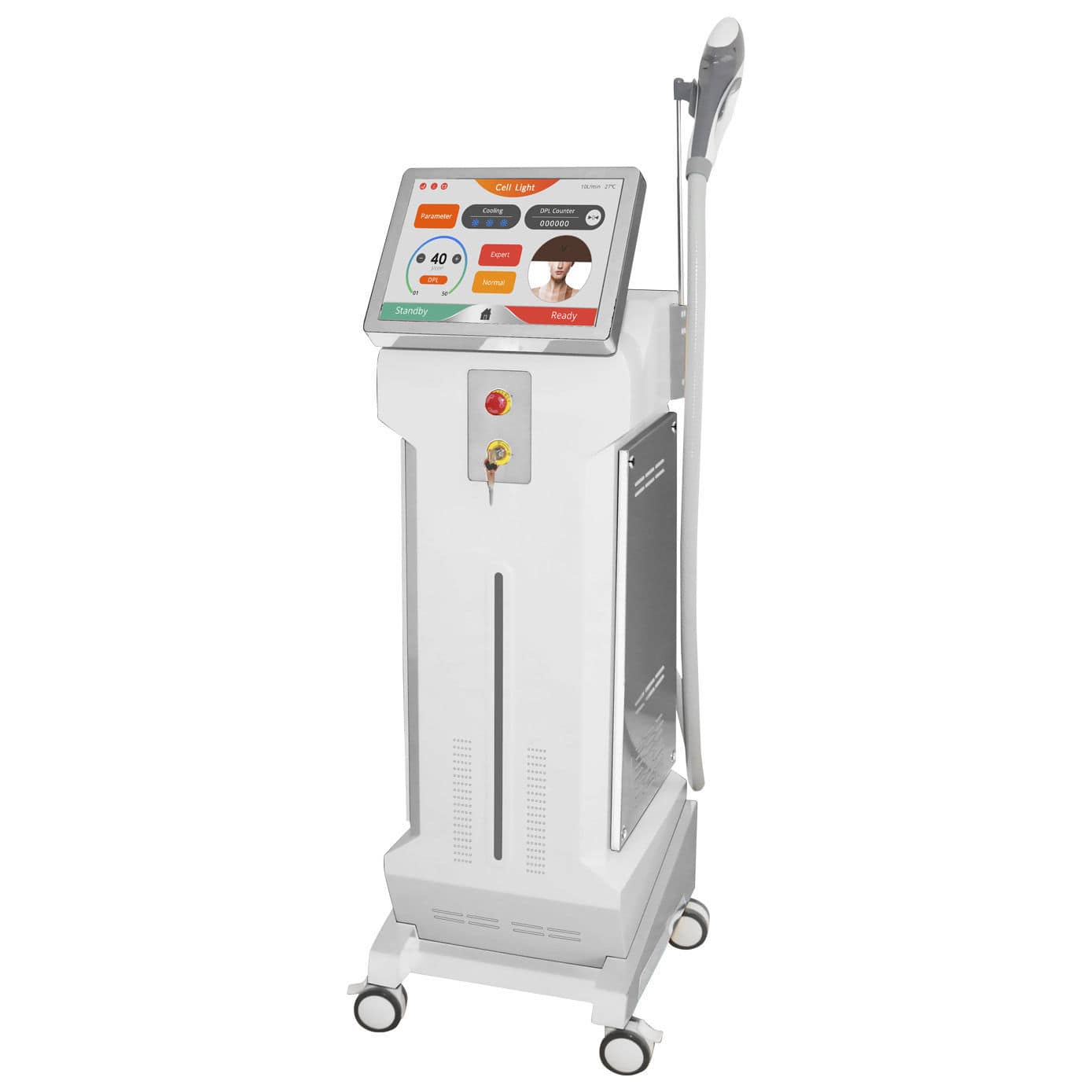 Hair removal DPL system - VCL3 - Beijing VCA Laser - trolley-mounted