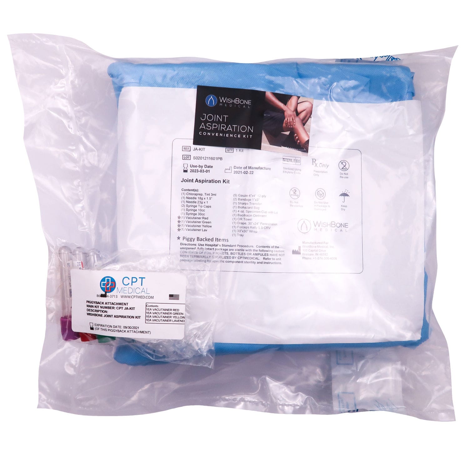 Joint surgery instrument kit - JA-KIT - WishBone Medical - sterile