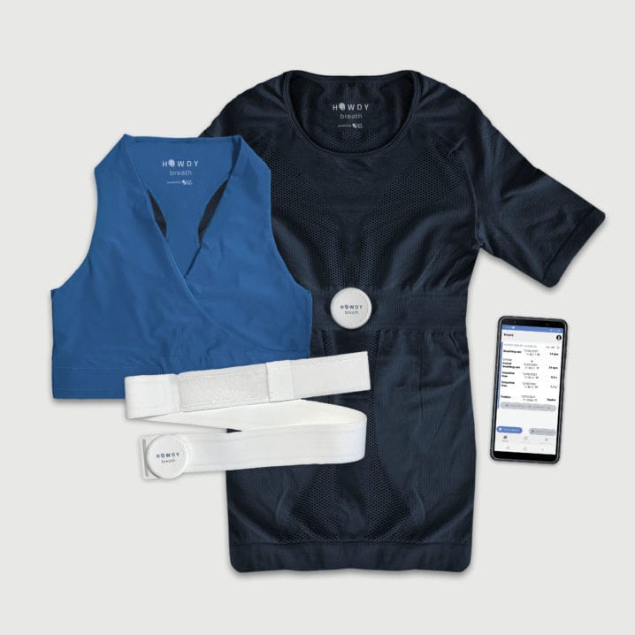 Wearable vital signs monitoring device - HOWDY - Comftech - breathing ...