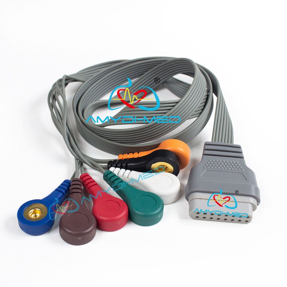 ECG cable - AMD-EG-SS5043-A - Shenzhen Amydi-med Electronics Tech