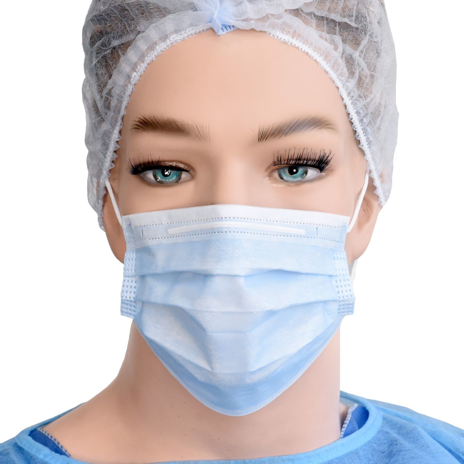 Adult surgical mask - U2009 - Neogenic - box of 50 / blue / disposable