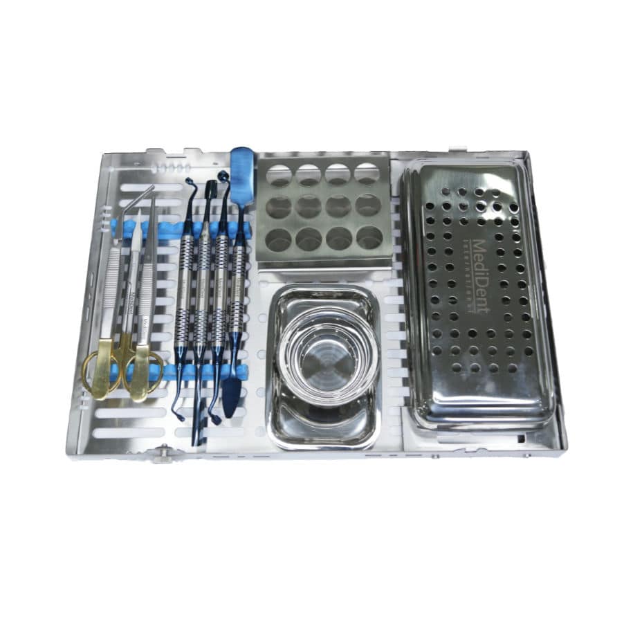 Dental implant surgery instrument kit - MediDent International Pte. Ltd - sterile