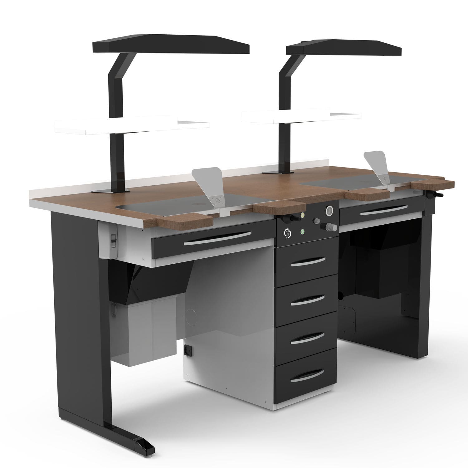 Dental laboratory workstation with light - GPW03 - Grup Dental Medikal ...