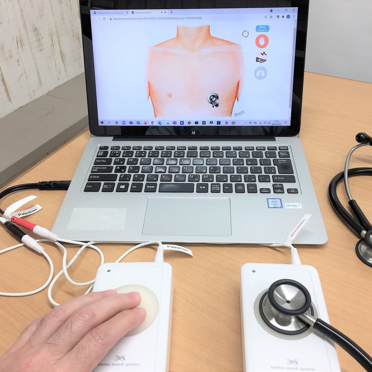Auscultation simulator - iPax - Telemedica Inc. - training / palpation ...