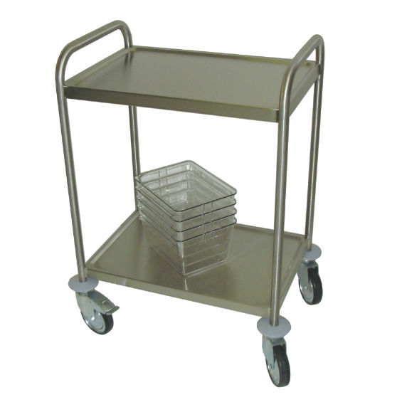 Transport trolley - TW-MSW - Zoonlab GmbH - stainless steel / 2-shelf ...