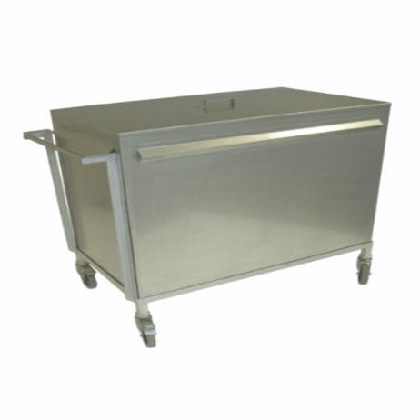 Waste trolley - FVB 3 - Zoonlab GmbH - storage / stainless steel / mobile