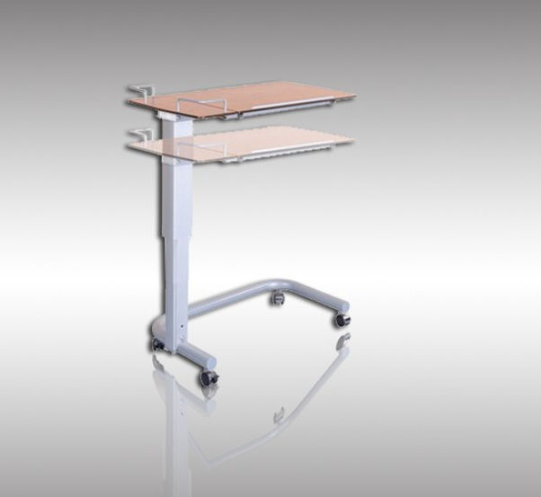Height-adjustable overbed table - HYZ5509 - HYZMED Medical - on casters ...