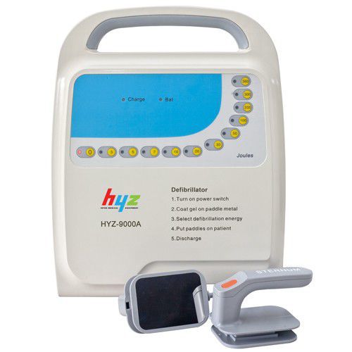 Manual external defibrillator - 9000A - HYZMED Medical - biphasic