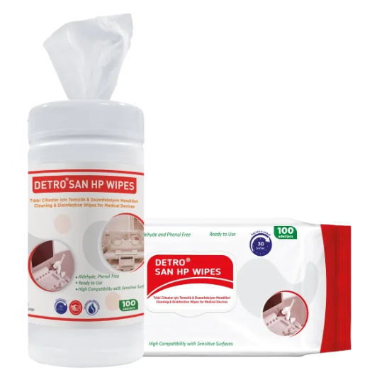 Medical device cleansing wipes - Detro San HP - Detro Healthcare - pack ...