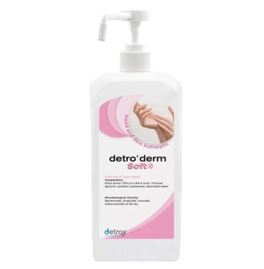 72% hand sanitizer - Detro Derm Soft - Detro Healthcare - 500 mL / 1000 ...