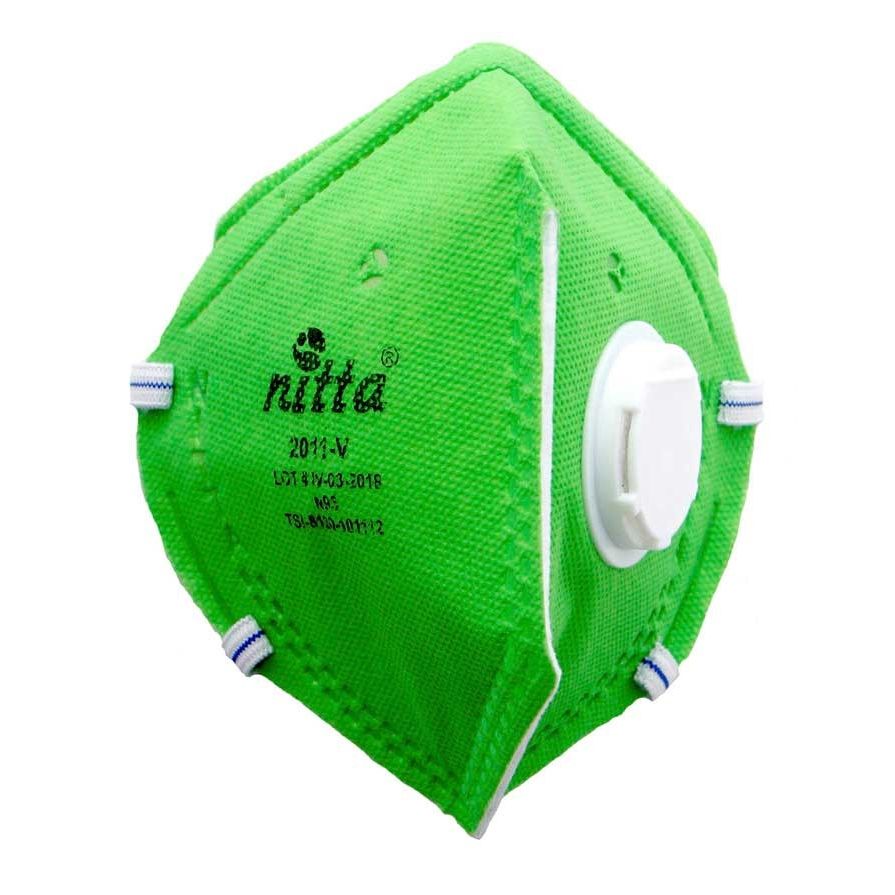 N95 respirator mask - 2011-4 - NITTA S A - fabric / with exhalation ...