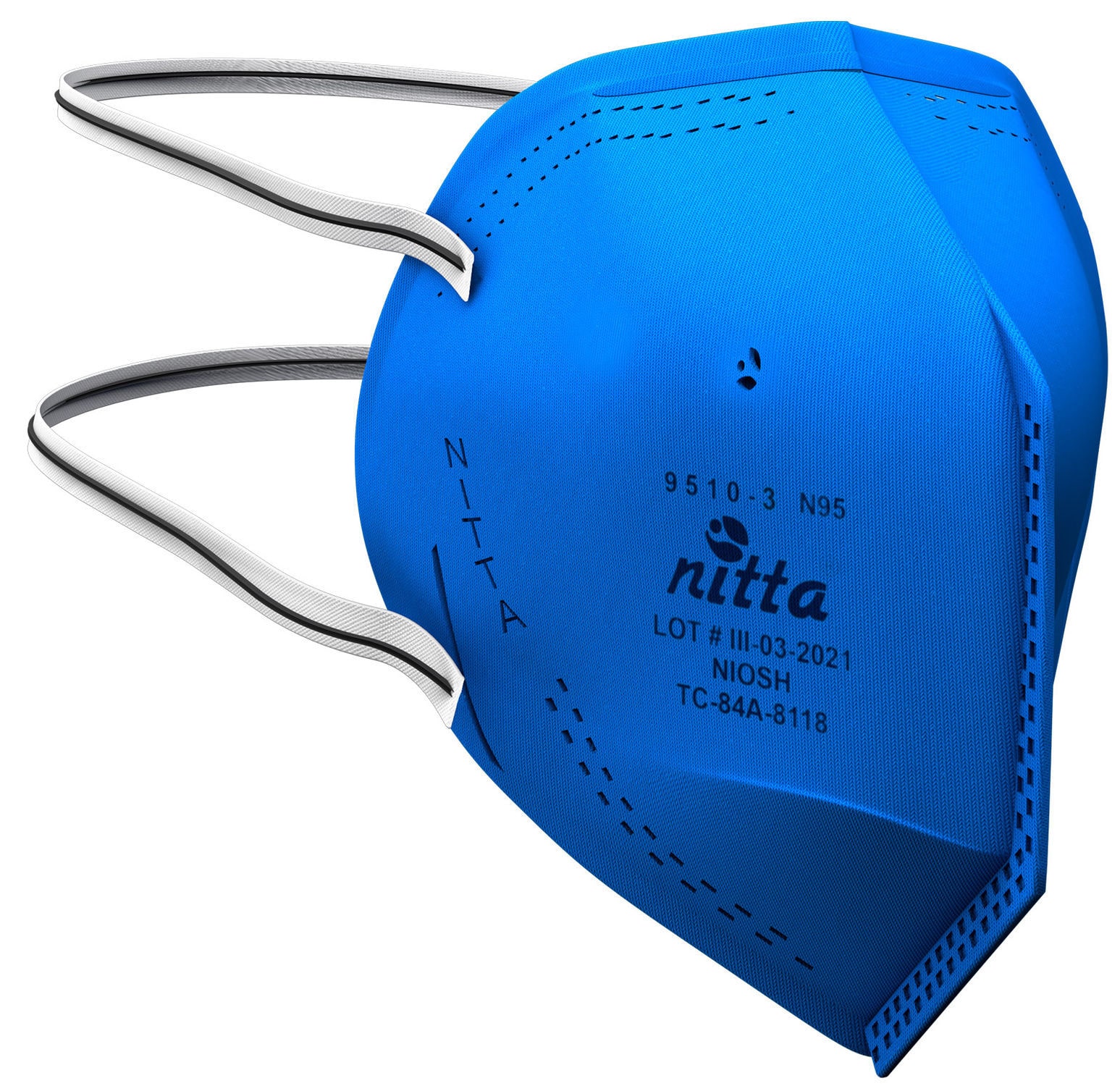 N95 respirator mask - 9510-3 - NITTA S A - fabric / valveless / half-mask