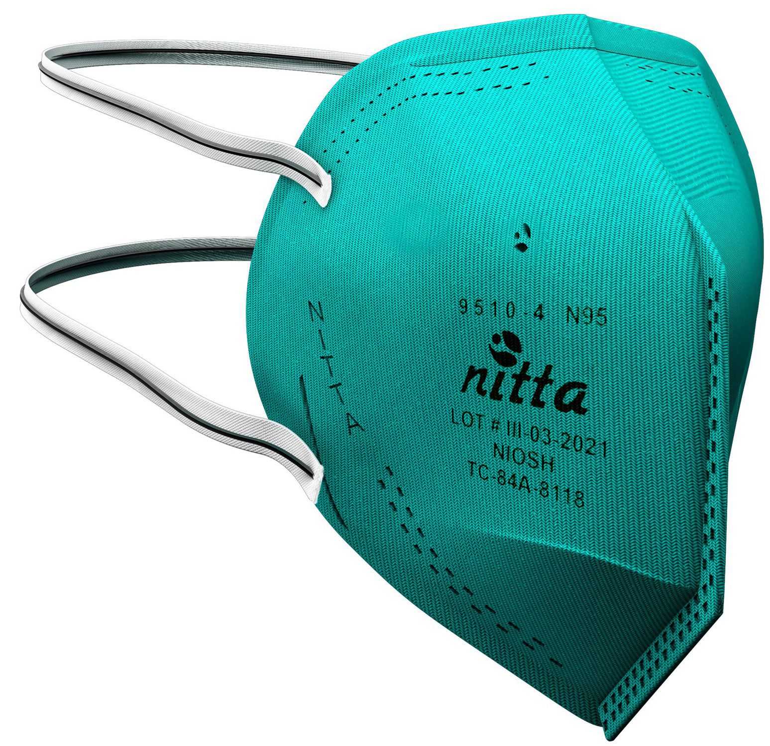 N95 respirator mask - 9510-4 - NITTA S A - fabric / valveless / half-mask